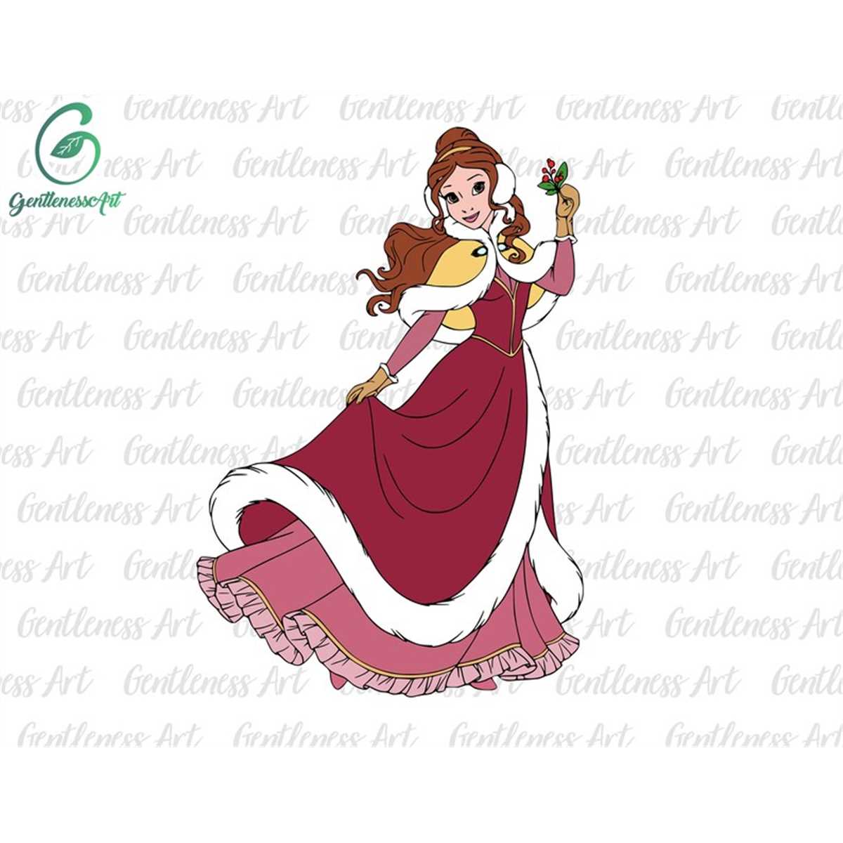 Princess Christmas Svg Png, Xmas Santa Claus | Inspire Uplift