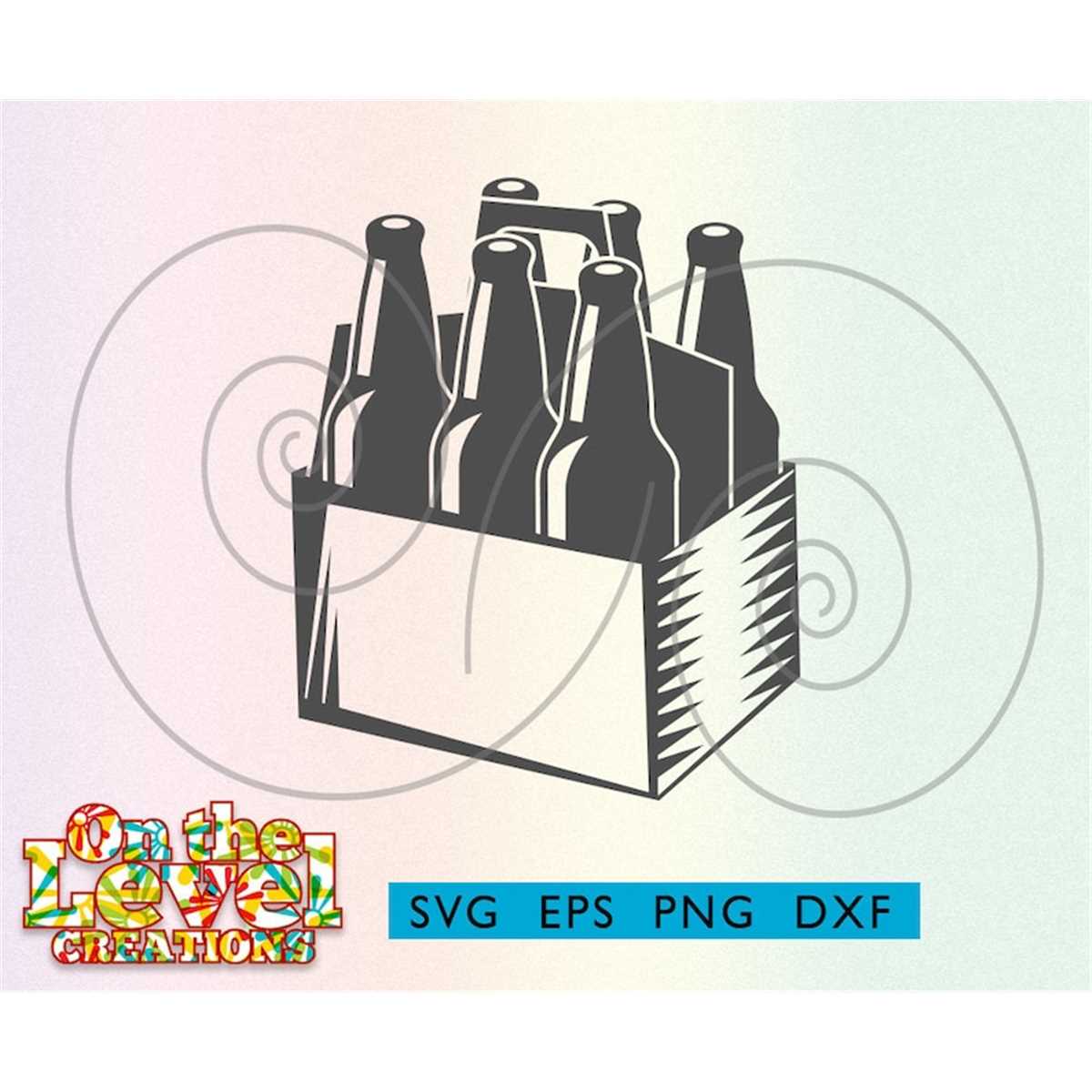 Beer 6 pack bottles svg dxf png eps cutfile download vector | Inspire ...