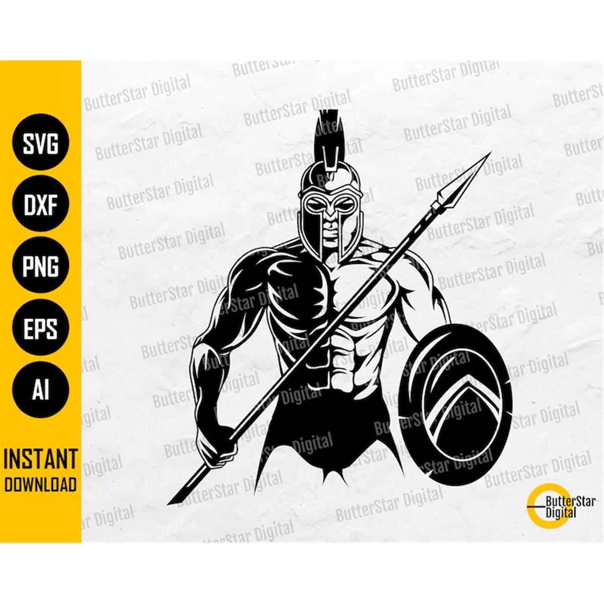 Spartan SVG | Gladiator SVG | War Battle Soldier Fight Comba - Inspire ...