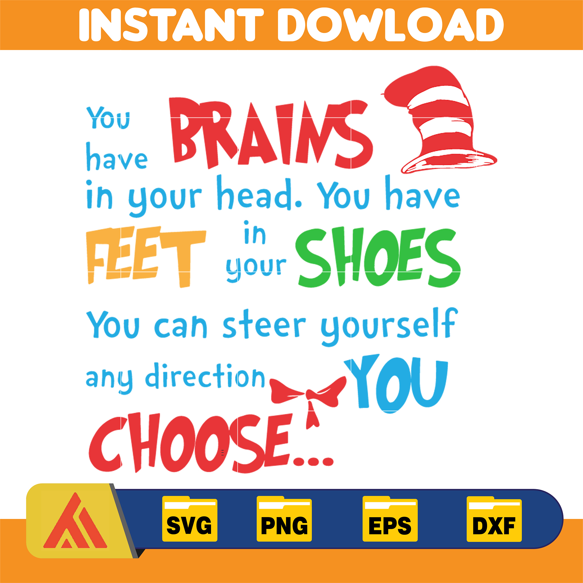 Dr.Suess Svg, Dxf, Png, Dr.Suess book Png, Dr. Suess Png, Su | Inspire ...
