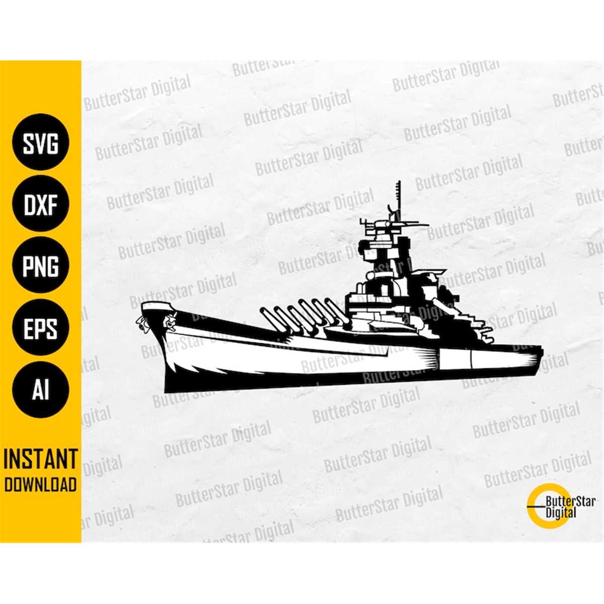 Battleship SVG | Destroyer SVG | Warship SVG | Navy Armored - Inspire ...