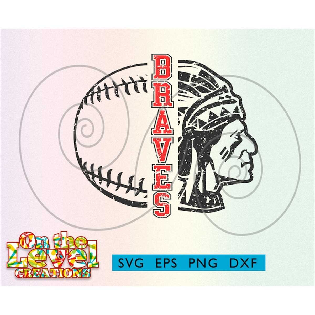 Braves Baseball cutfile svg dxf png eps instant download vec - Inspire ...