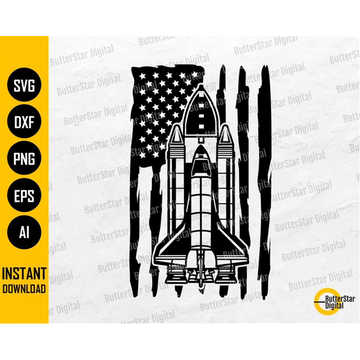 US Space Shuttle Rocket SVG | Spacecraft SVG | Astronomy T-S | Inspire ...
