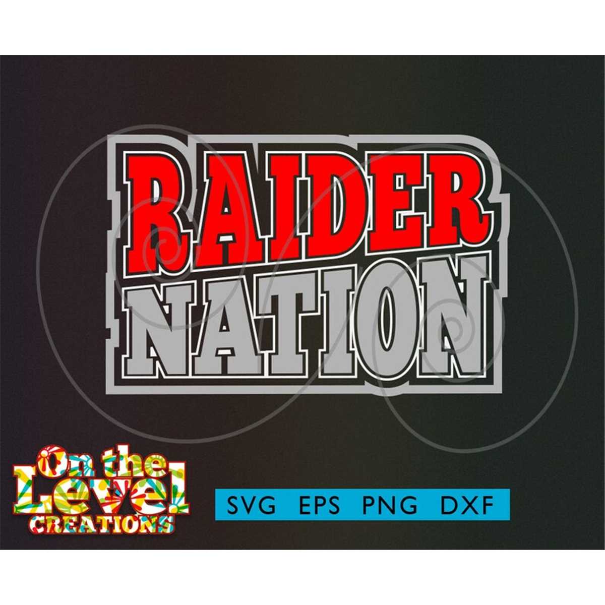 Raider Nation svg dxf png eps cricut cutfile school cheer te - Inspire ...
