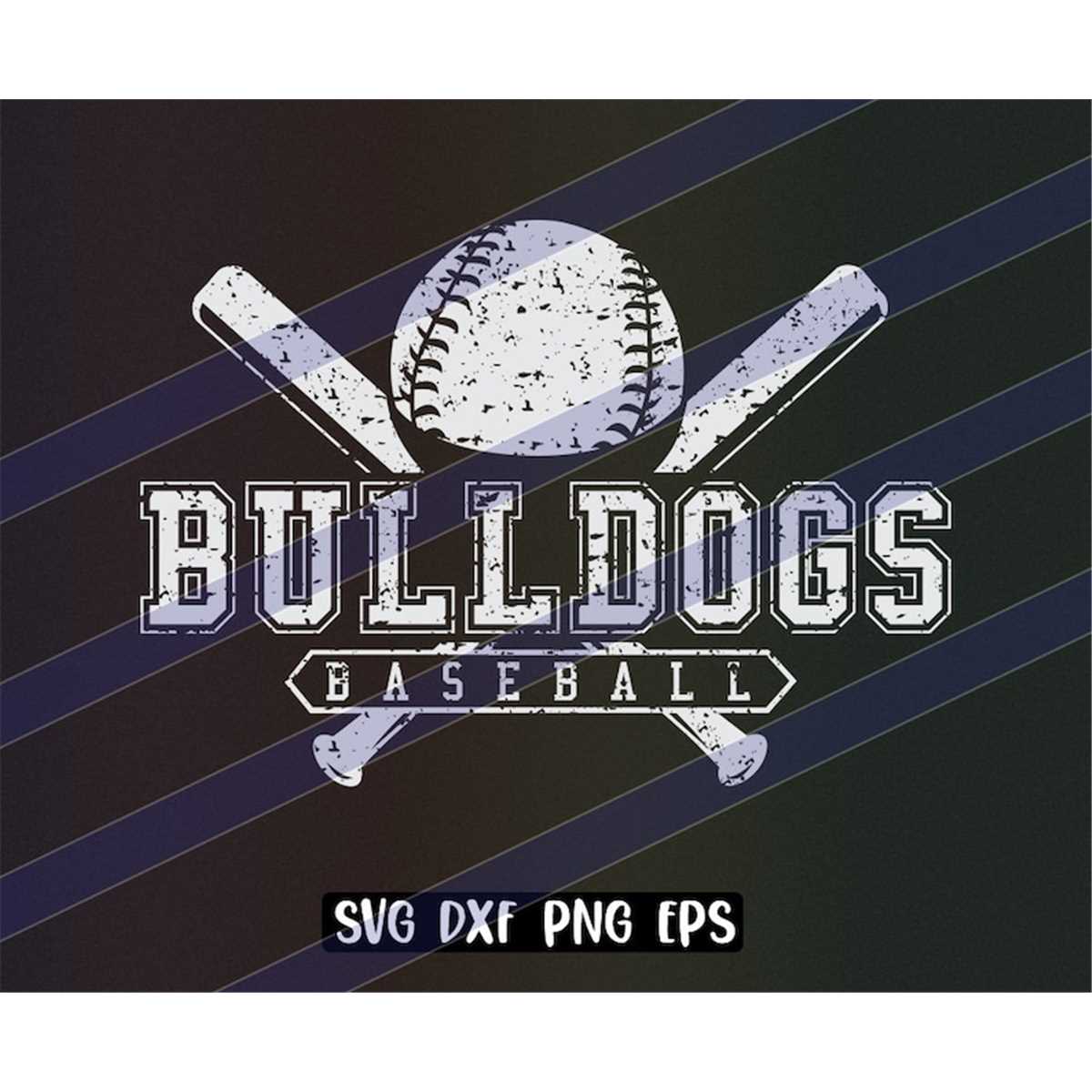 Bulldogs Baseball cutfile svg dxf png eps instant download v | Inspire ...