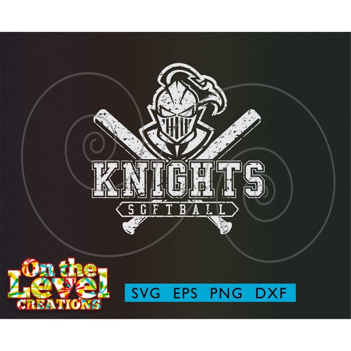 Knights Softball cutfile svg dxf png eps instant download ve | Inspire ...