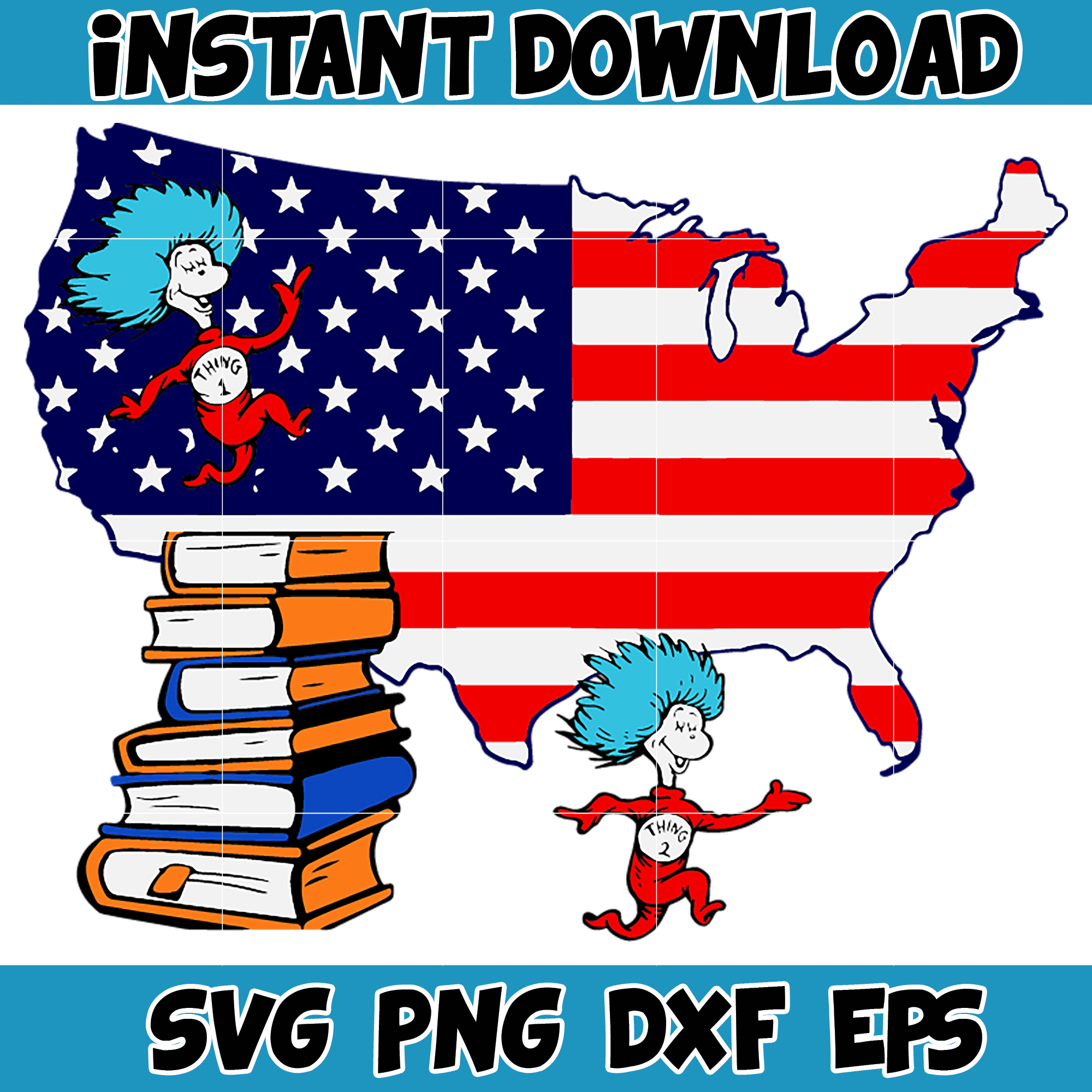 Dr.Suess Svg, Dxf, Png, Dr.Suess book Png, Dr. Suess Png, Su - Inspire ...