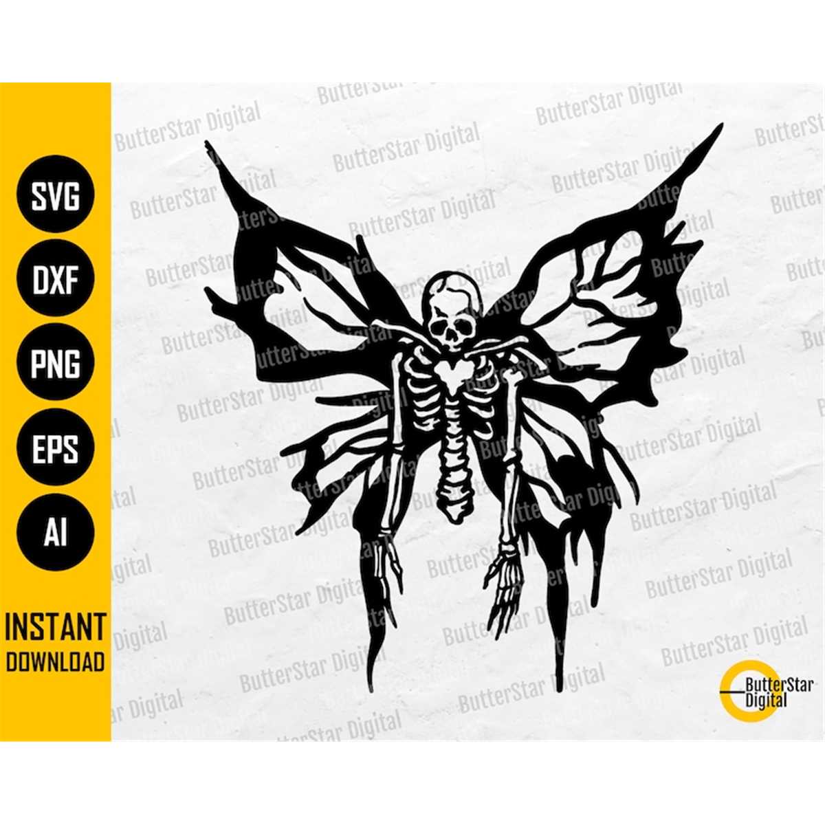 Fairy Skeleton SVG | Magical SVG | Mystical SVG | Nymph Svg - Inspire ...