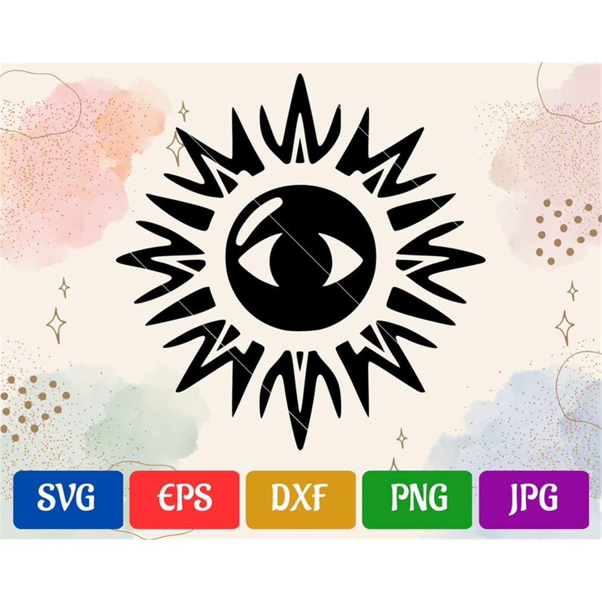 Abstract Eye SVG | Black and White Vector Cut file for Cricu - Inspire ...