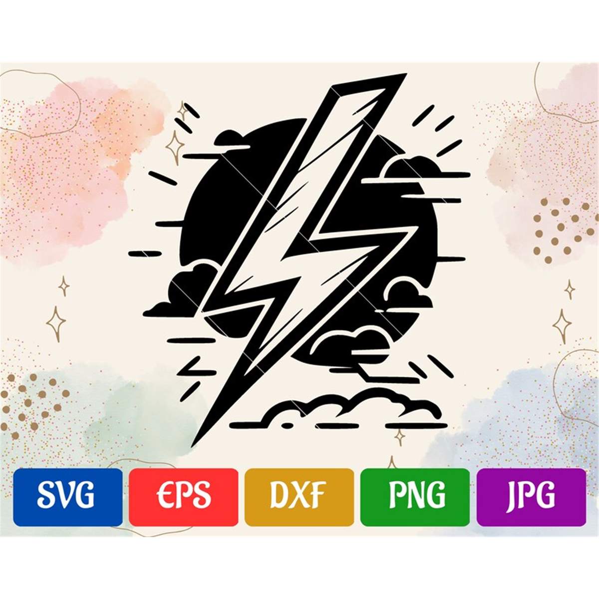 Lightning | svg - eps - dxf - png - jpg | High-Quality Vecto - Inspire ...
