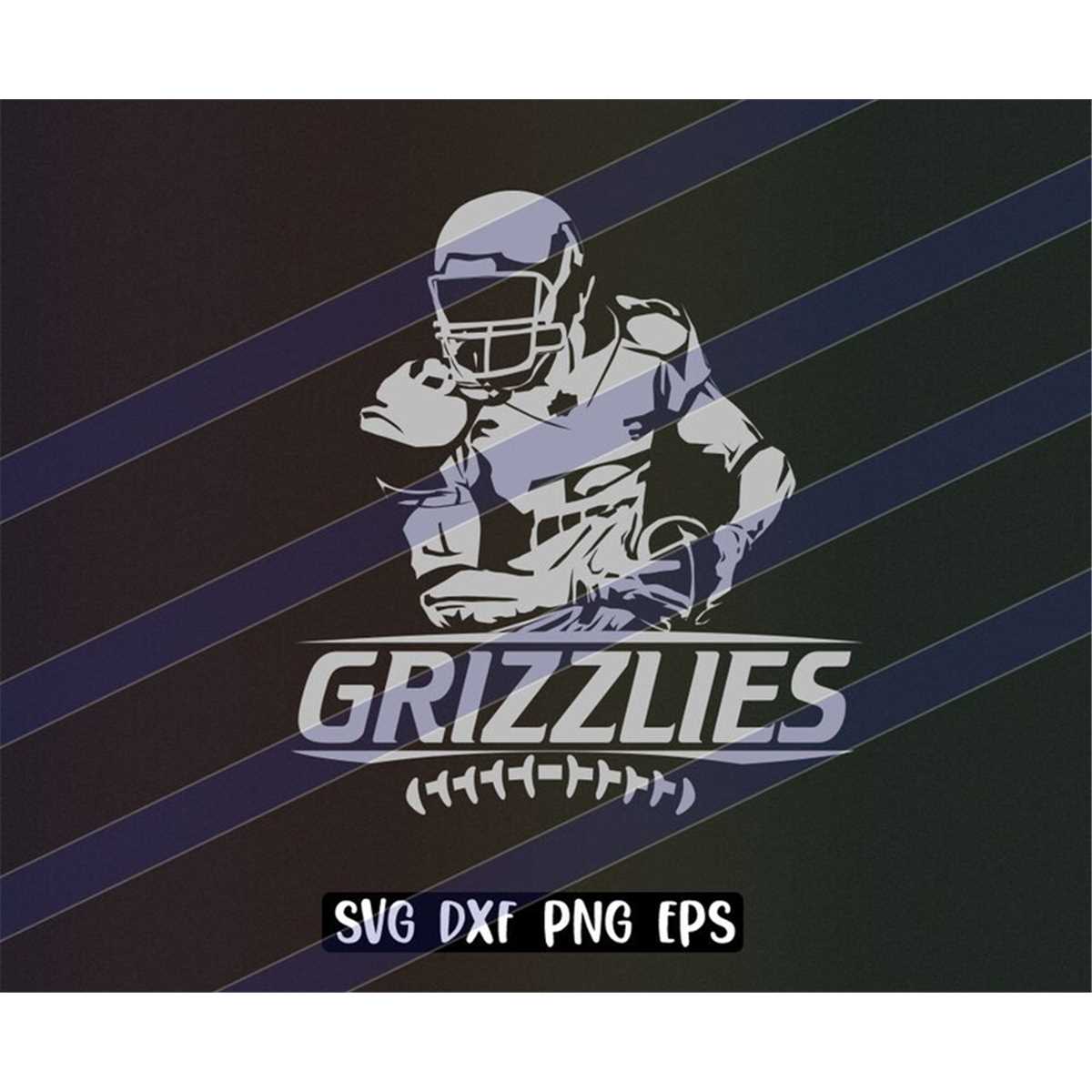 Grizzlies Football svg png svg dxf eps file formats digital - Inspire ...