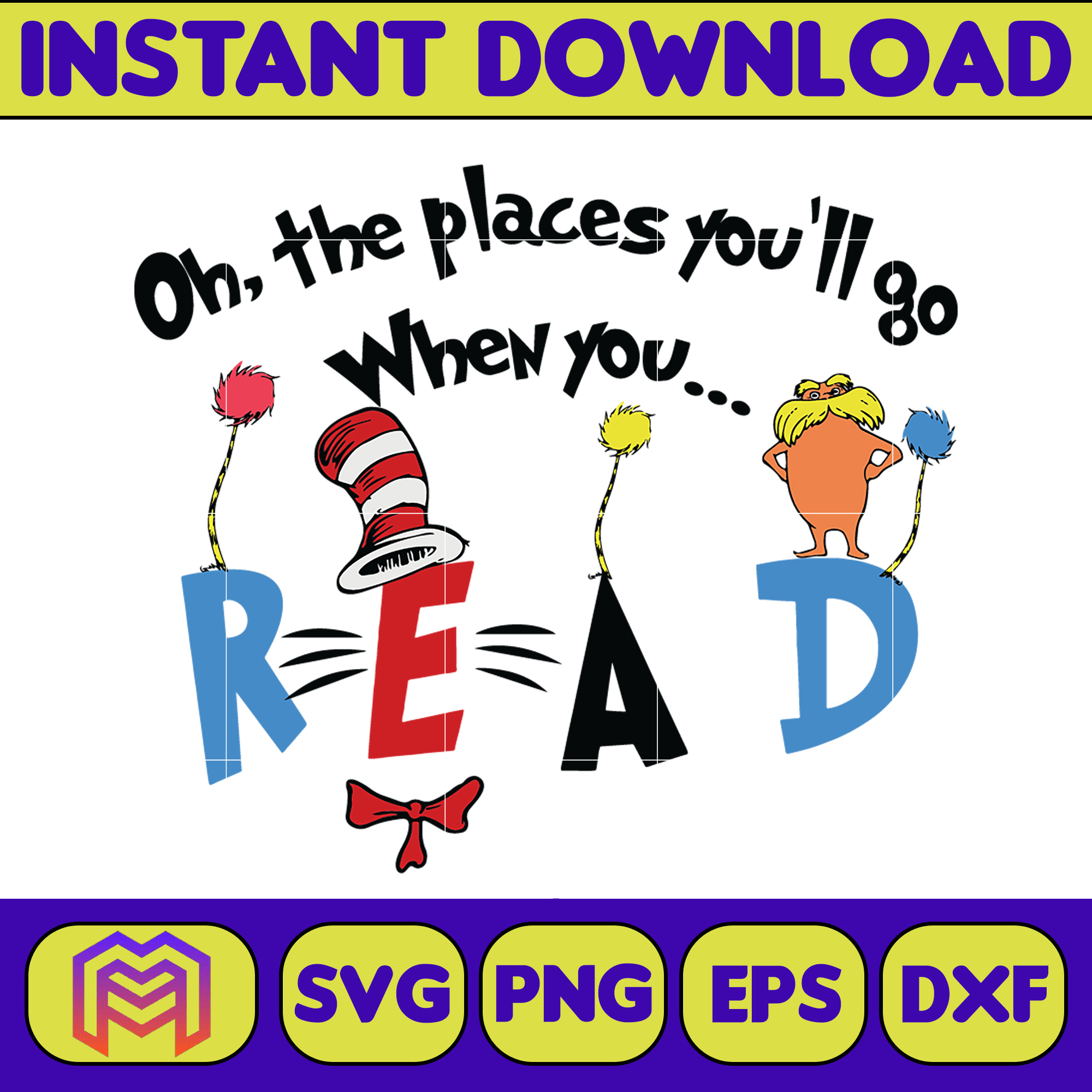 Dr.Suess Svg, Dxf, Png, Dr.Suess book Png, Dr. Suess Png, Su | Inspire ...