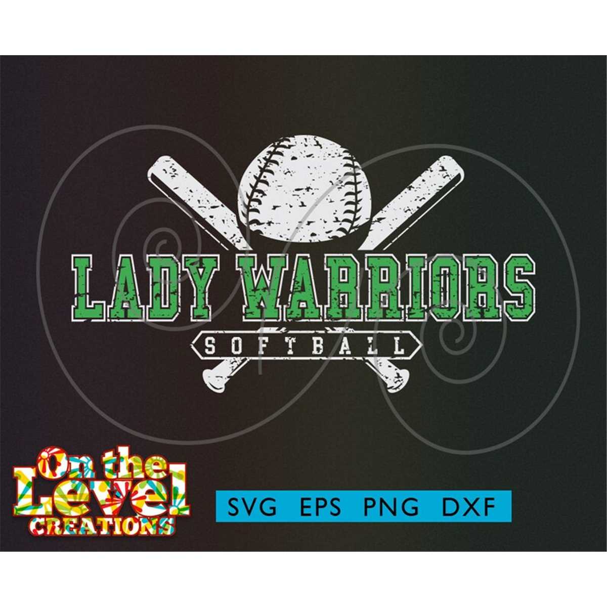 Lady Warriors Softball cutfile download svg dxf png eps inst | Inspire ...