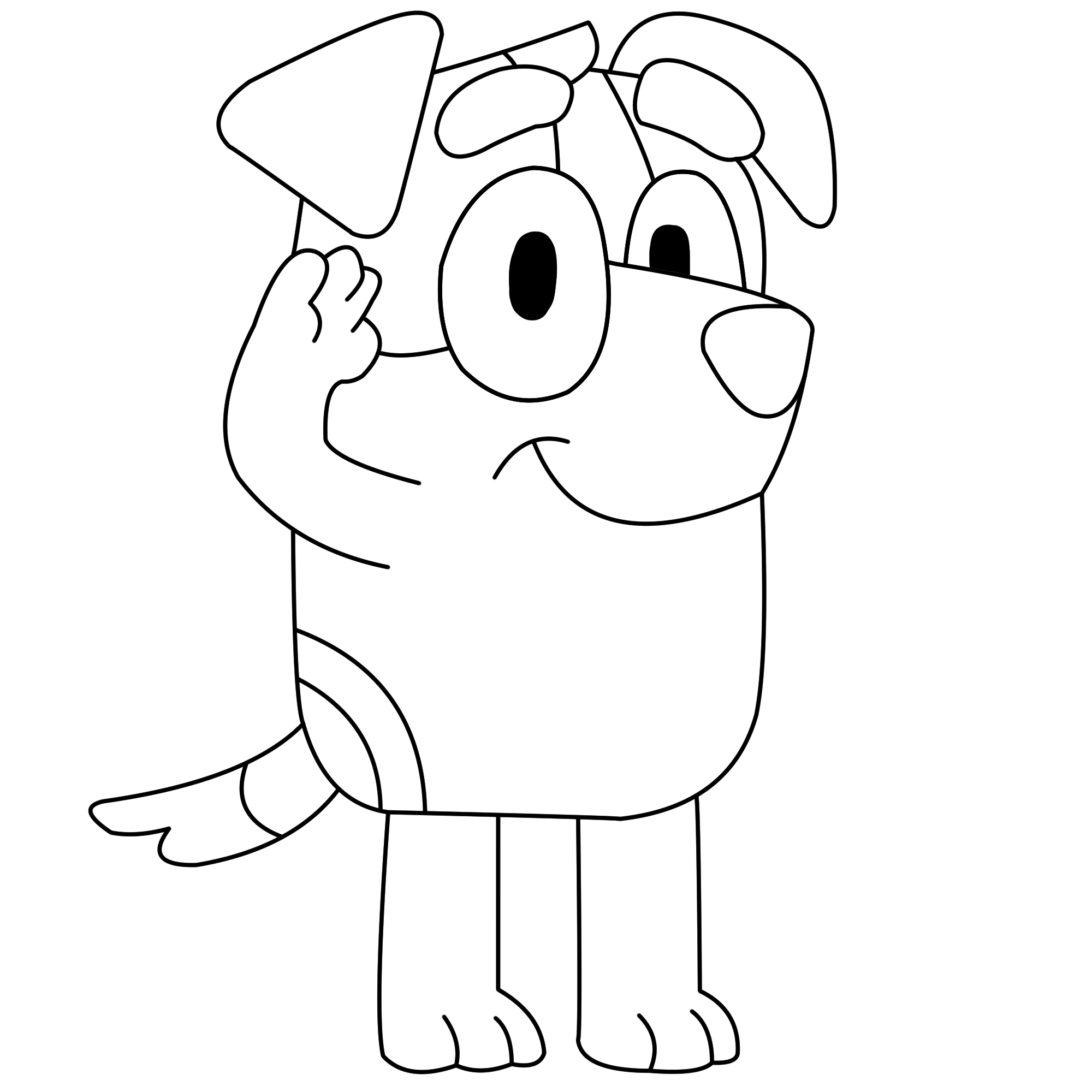 Bluey Svg, Bluey Vector, Bluey Cutfile, Cartoon Svg, Cartoon | Inspire ...