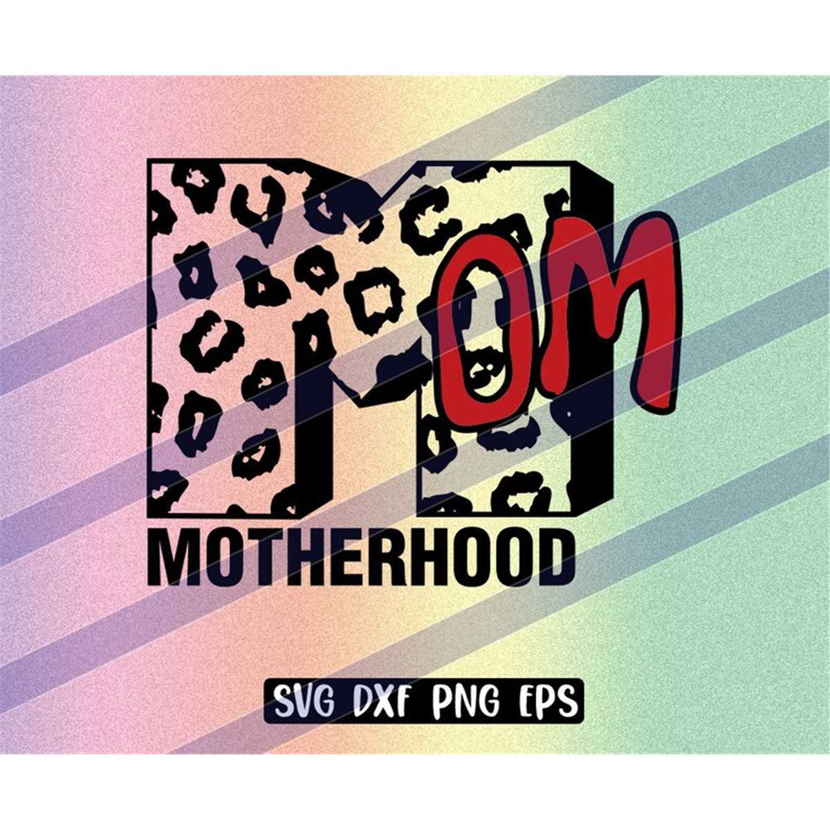 MTV Mom svg dxf png eps Vector art Cricut Silhouette - Inspire Uplift