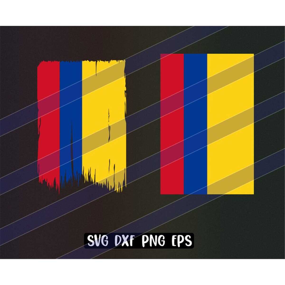 Colombian Flag PNG svg dxf eps instant download cricut cutfi - Inspire ...