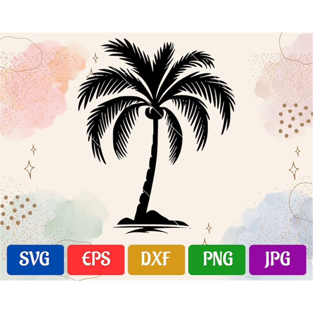 Palm Tree | svg - eps - dxf - png - jpg | Cricut Explore | S - Inspire ...