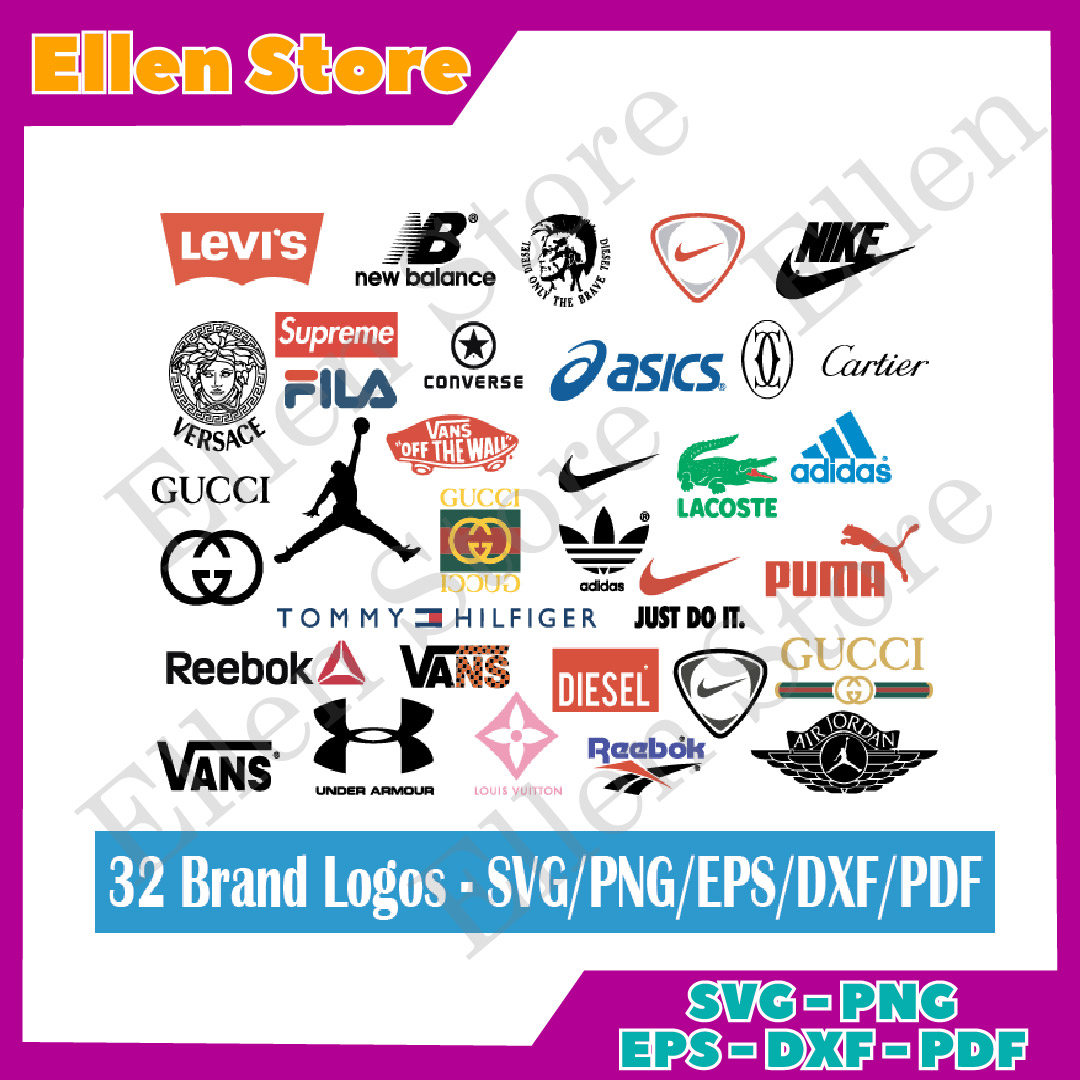 32 Brand Logos Svg Bundle | Inspire Uplift