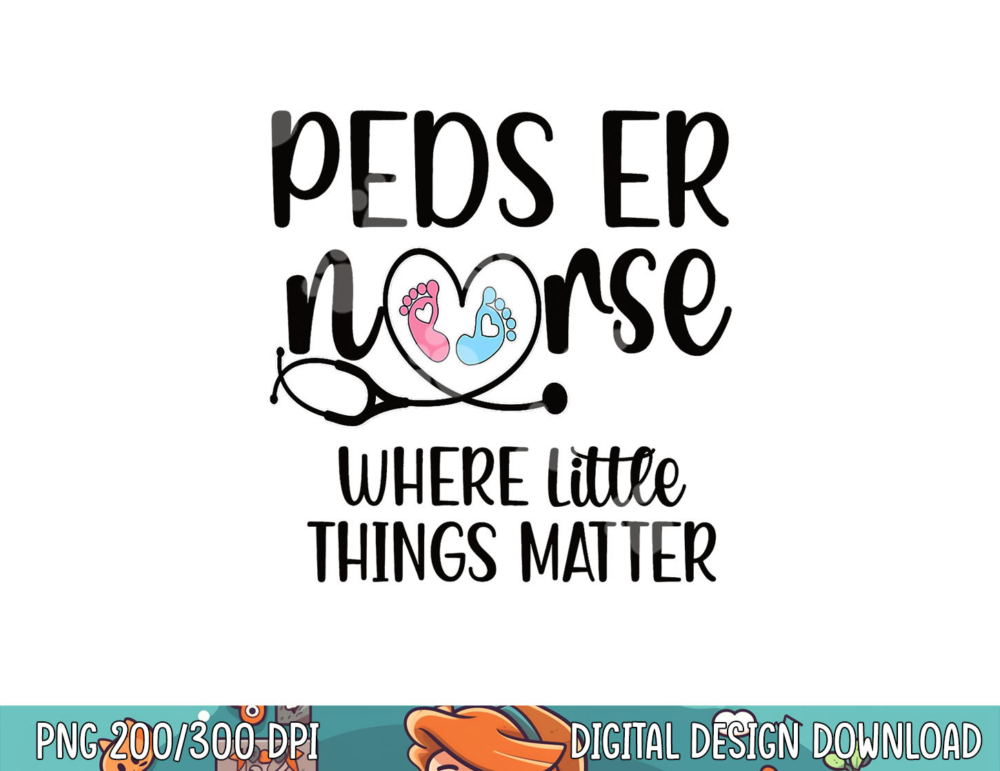 Little Things Matter Peds ER Nurse Pediatric ER Nurse png, | Inspire Uplift