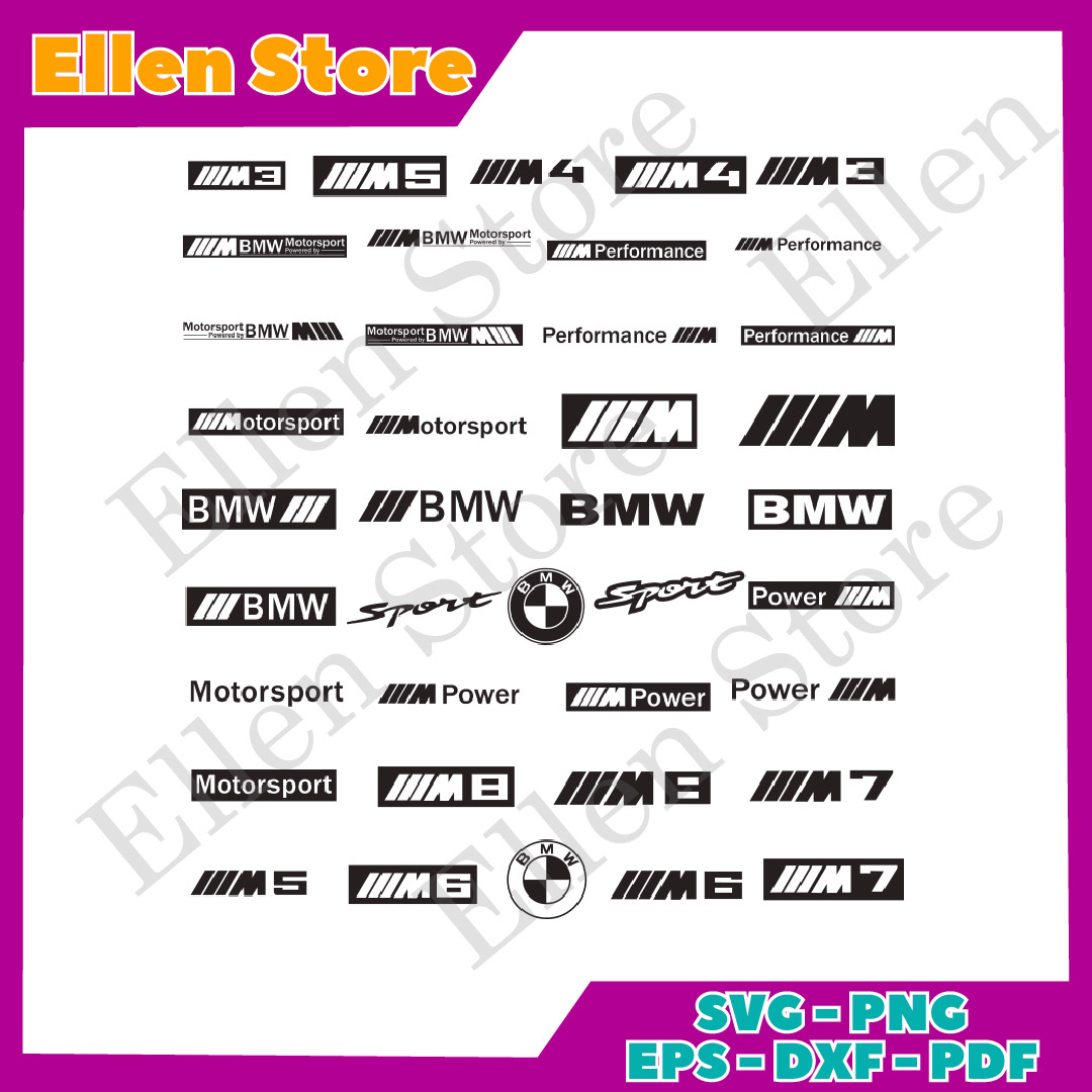 40 Bmw Art Vector Bundle Svg, Brand Svg, Bayerische Motoren | Inspire ...