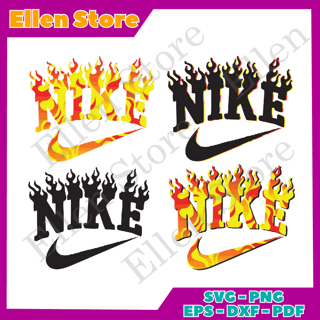 Fire Nike Logo Svg Bundle, Trending Svg, Nike Logo Svg, Nike | Inspire ...