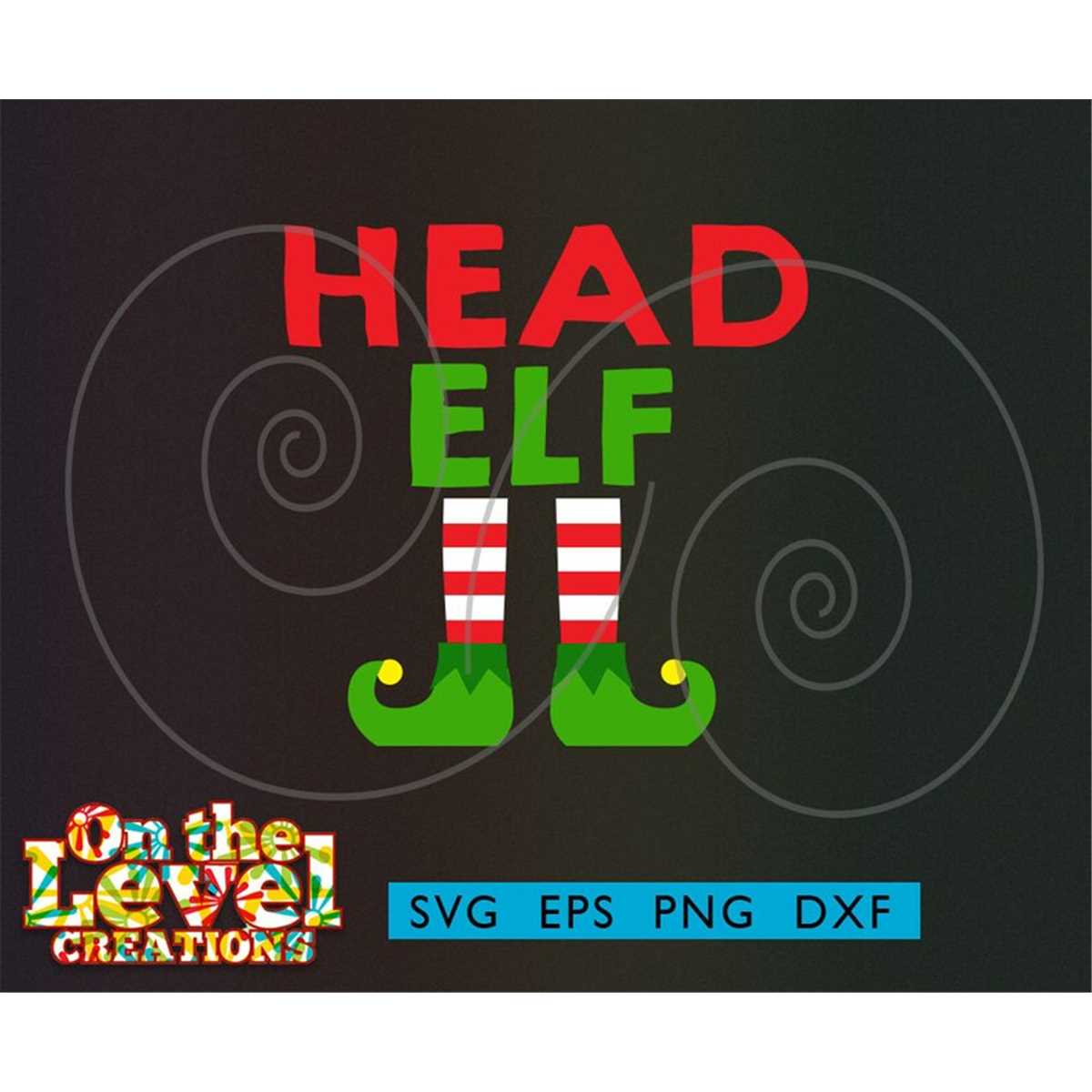 Head Elf svg dxf png eps instant download stencil | Inspire Uplift