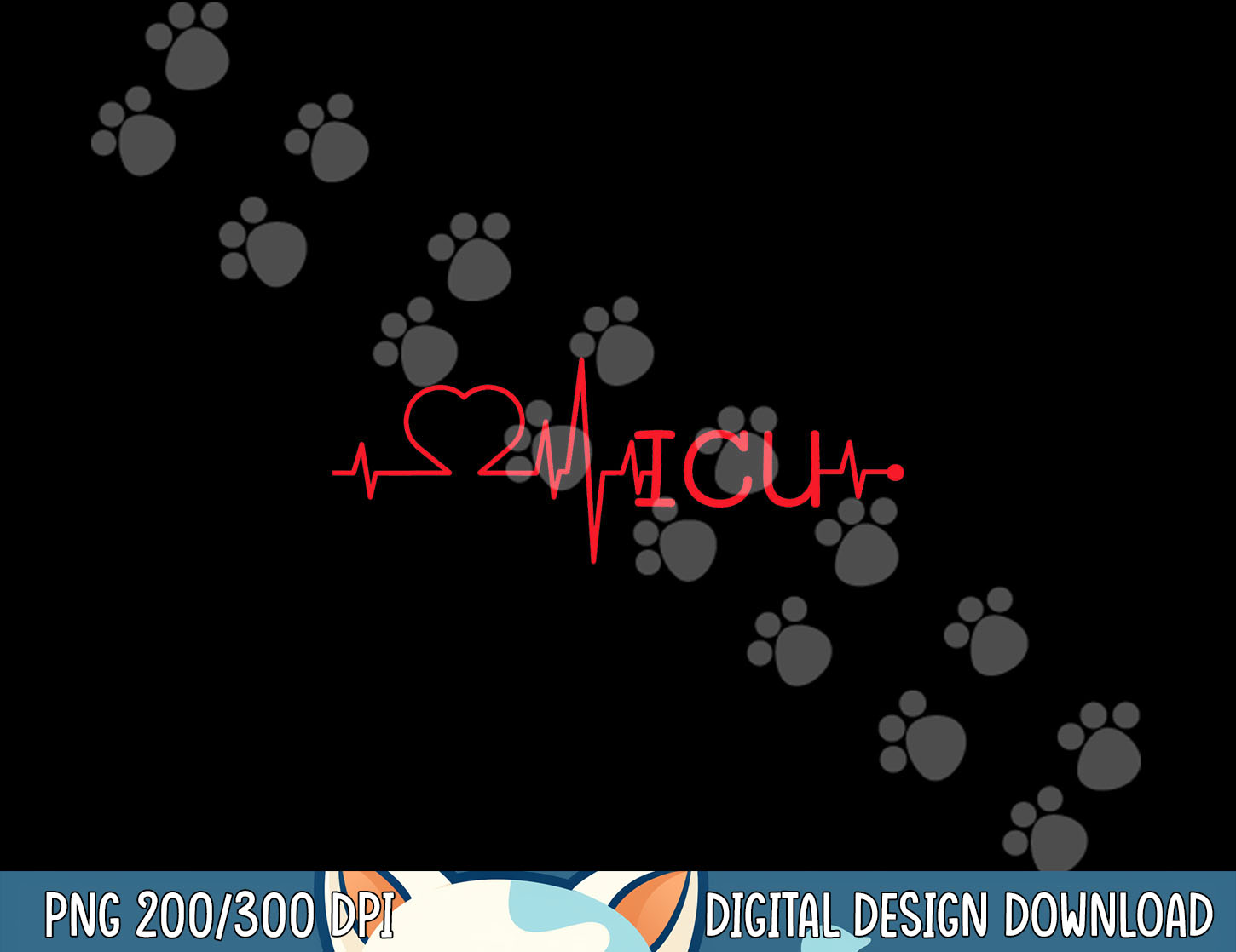 Love ICU Heart beat doctor nurse hospice workers cool png, | Inspire Uplift