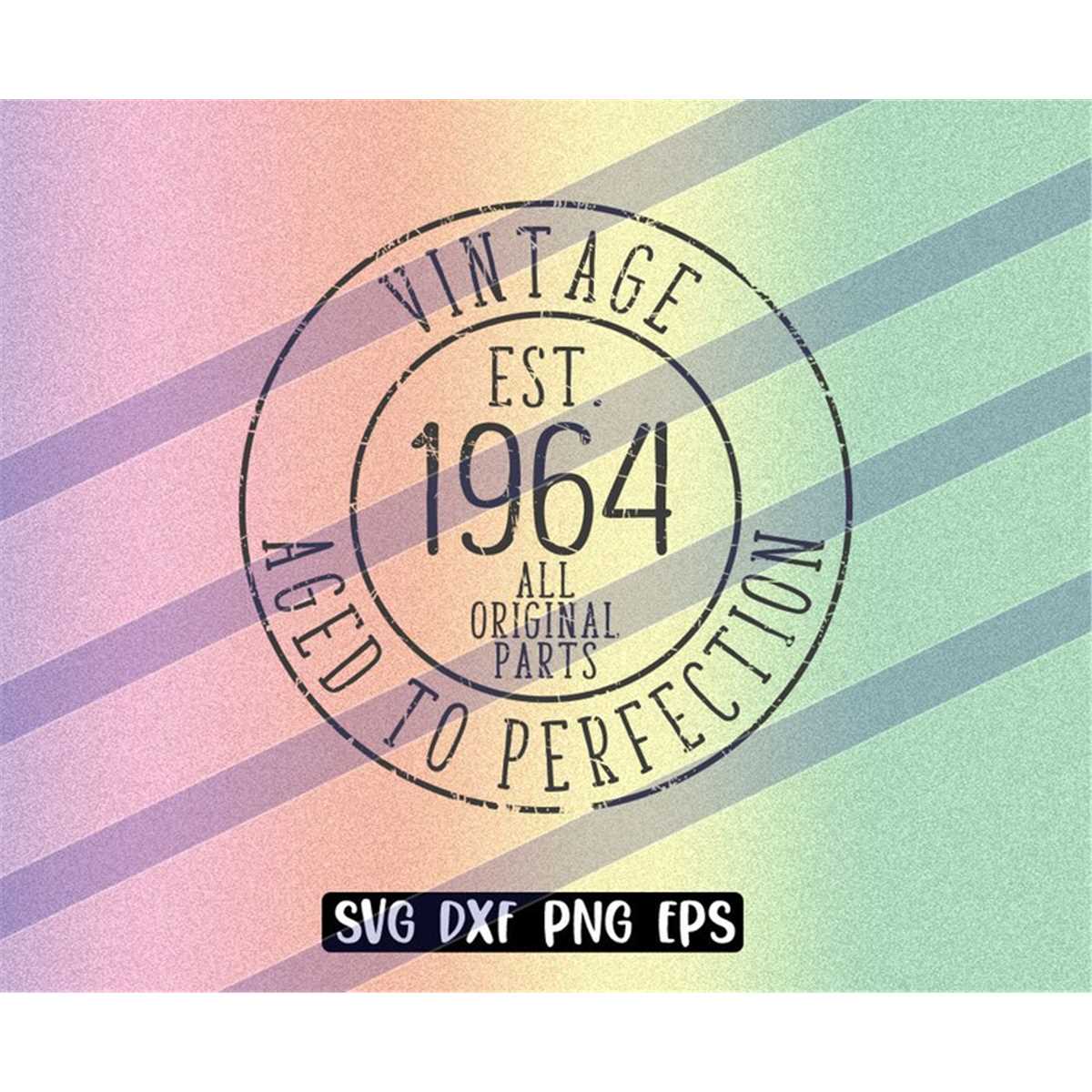1964 Vintage svg dxf png eps instant download shirt gift Sil | Inspire ...