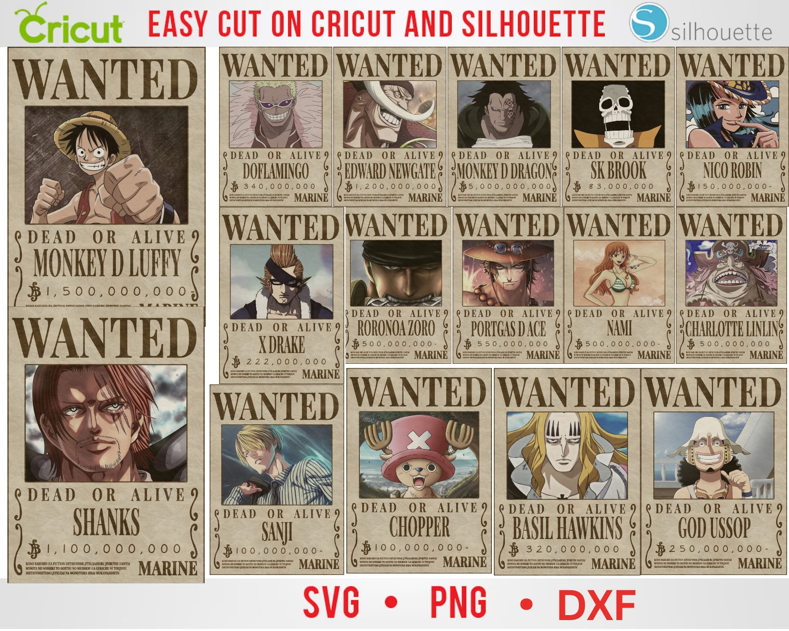 ALL WANTED CHARACTERS IN ONE PIECE ANIME | Inspire Uplift