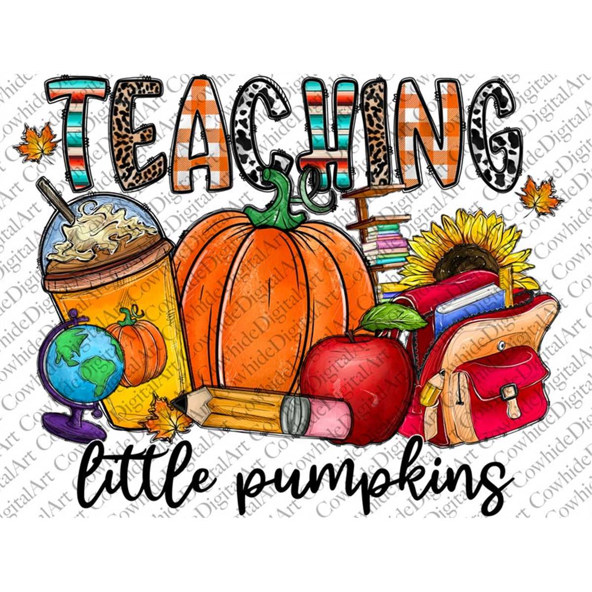 Teaching Little Pumpkins Png Sublimation Design, School Than | Inspire ...
