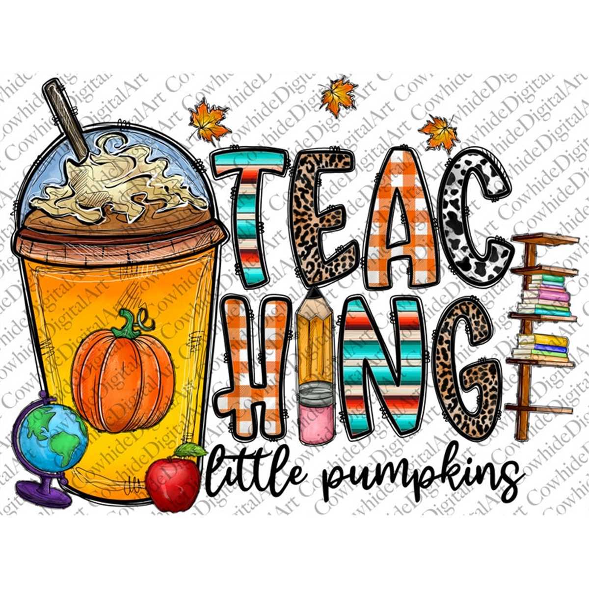 Teaching Little Pumpkins Png Sublimation Design, School Than | Inspire ...