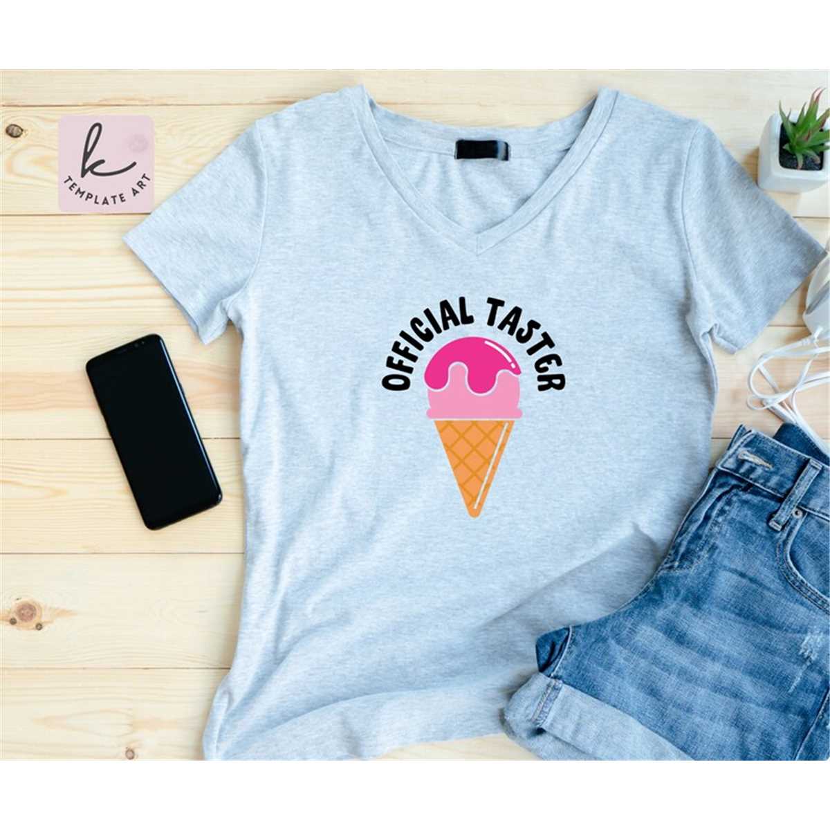 Official Ice Cream Taster Svg, Ice Cream quote Svg, Summer I | Inspire ...