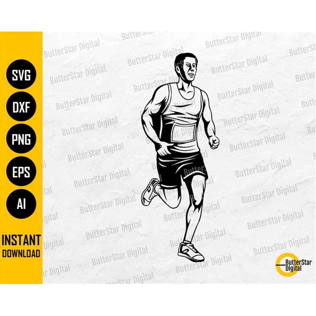 Marathon Running SVG | Runner SVG | Racing Racer Race Athlet - Inspire ...