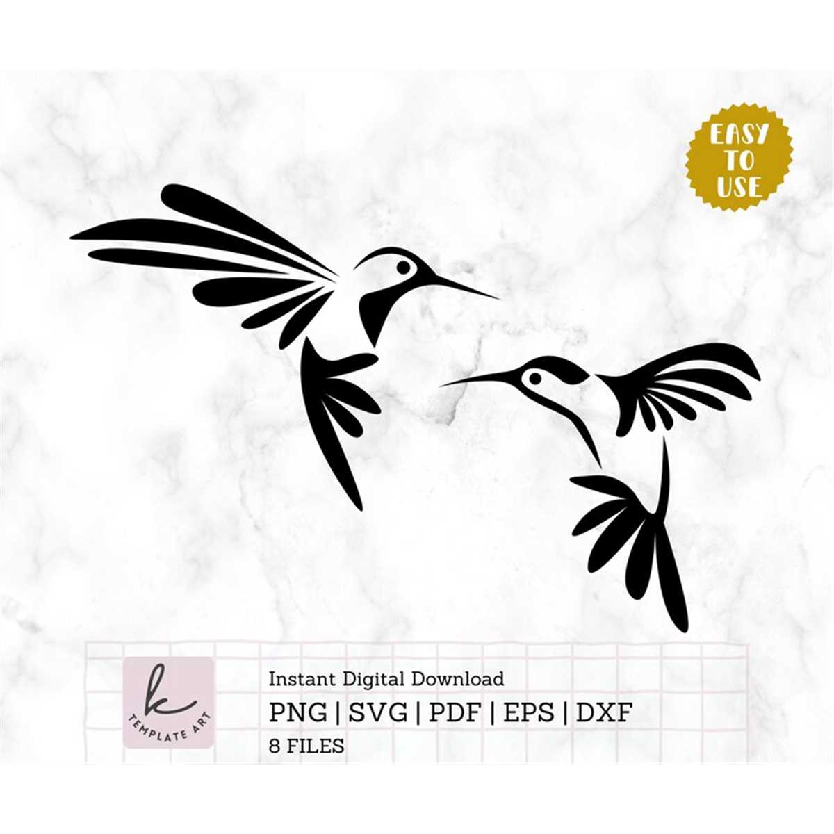 Beautiful Colibr Silhouette svg and png files, Bird Svg, Col - Inspire ...