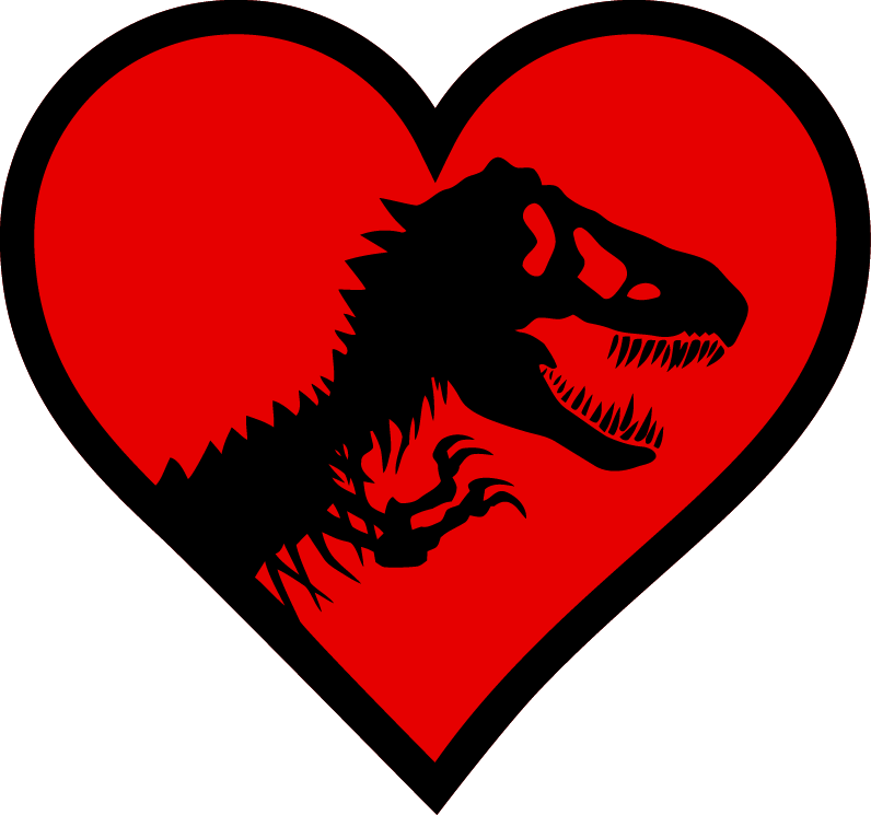 Dinosaur heart Svg,Jurassic Park Svg, Jurassic Park Template | Inspire ...