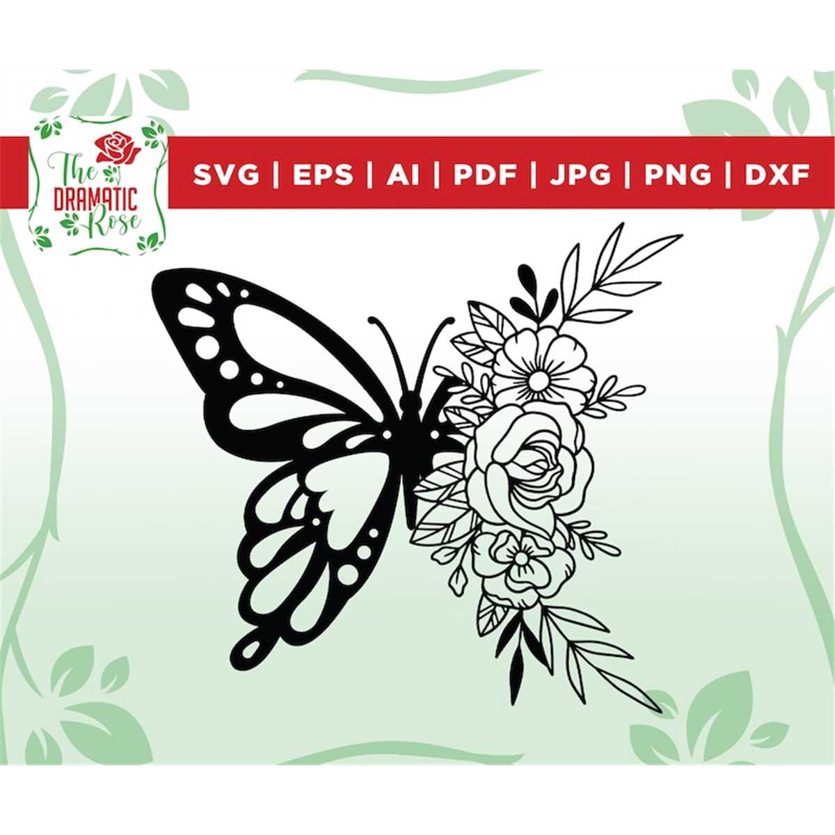 Floral butterfly svg, Butterfly with flowers svg, butterfly | Inspire ...