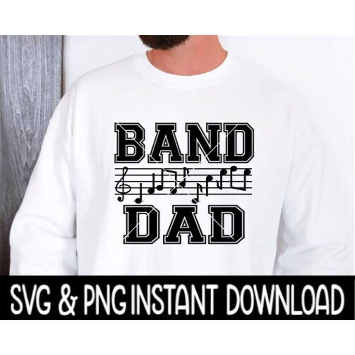 Band Dad SVG, Band Dad PNG, Band Musical Notes SvG, Band Mus - Inspire ...