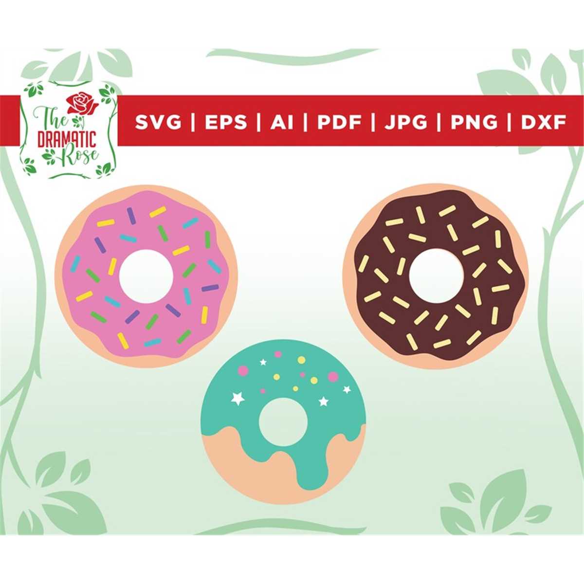 Donut SVG, Donut Layered, DXF, Dount Cut File, Doughnut, Bir | Inspire ...