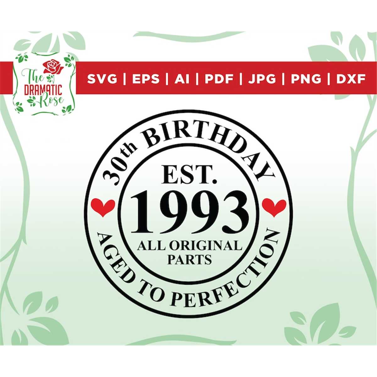 30th birthday svg, 30th svg, Old Number 30 svg, 30th Cut Fil | Inspire ...
