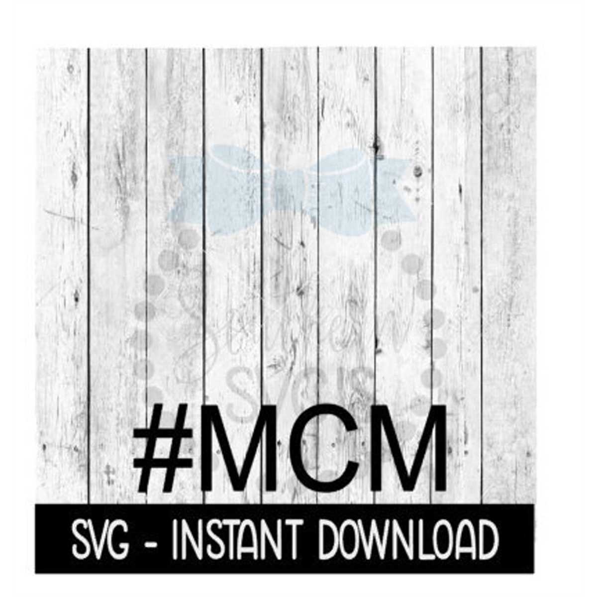 Hashtag MCM Silhouette SVG, Farmhouse Sign SVG Files, Instan - Inspire ...