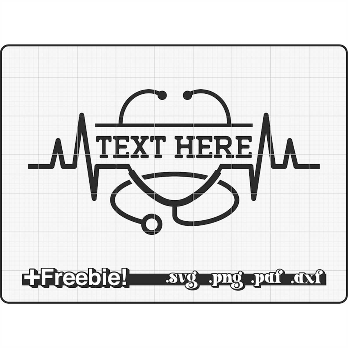 Nurse Svg, Nurse Split Name Monogram Svg, Stethoscope Heart | Inspire ...