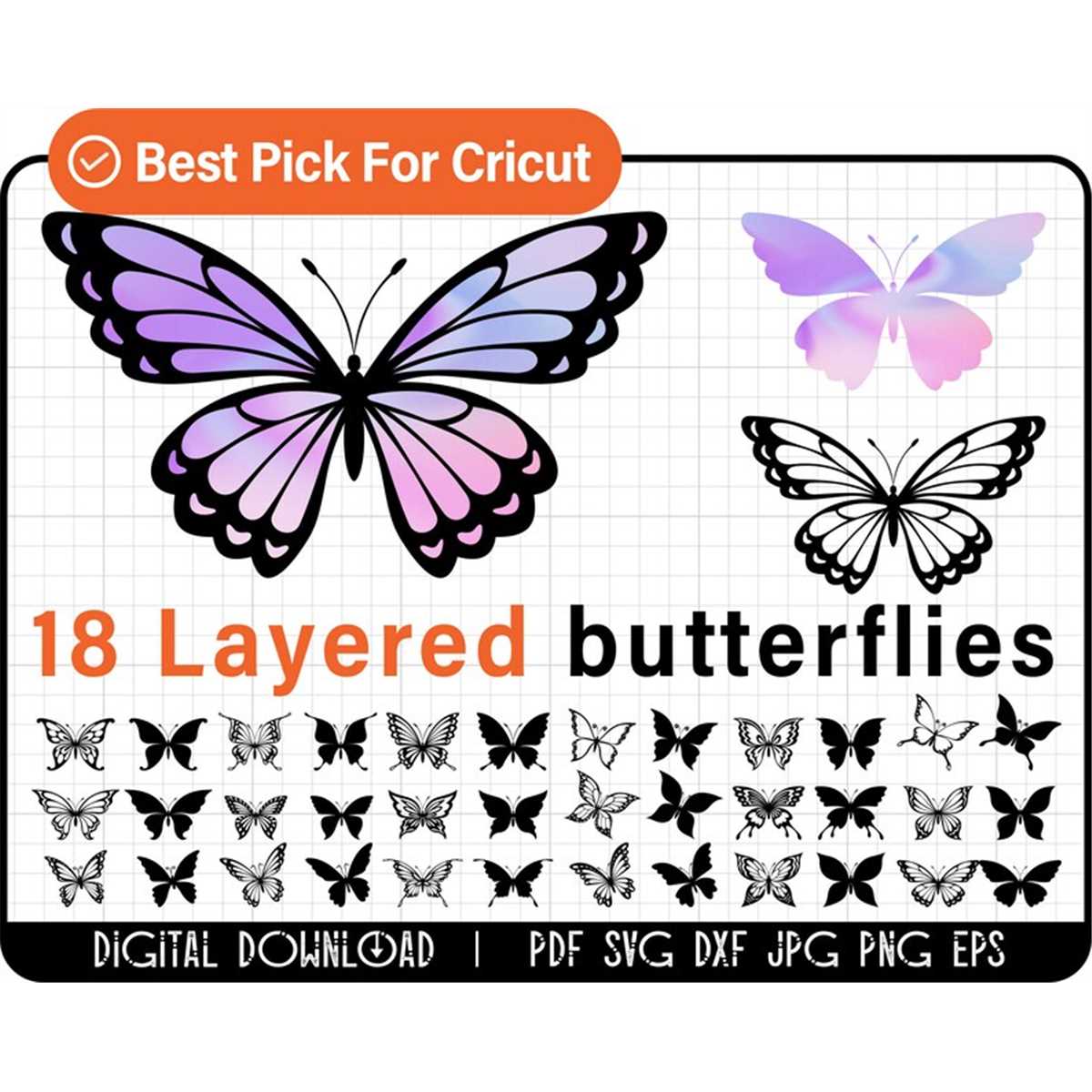 Layered butterfly svg bundle, butterfly svg, butterflies svg | Inspire Uplift