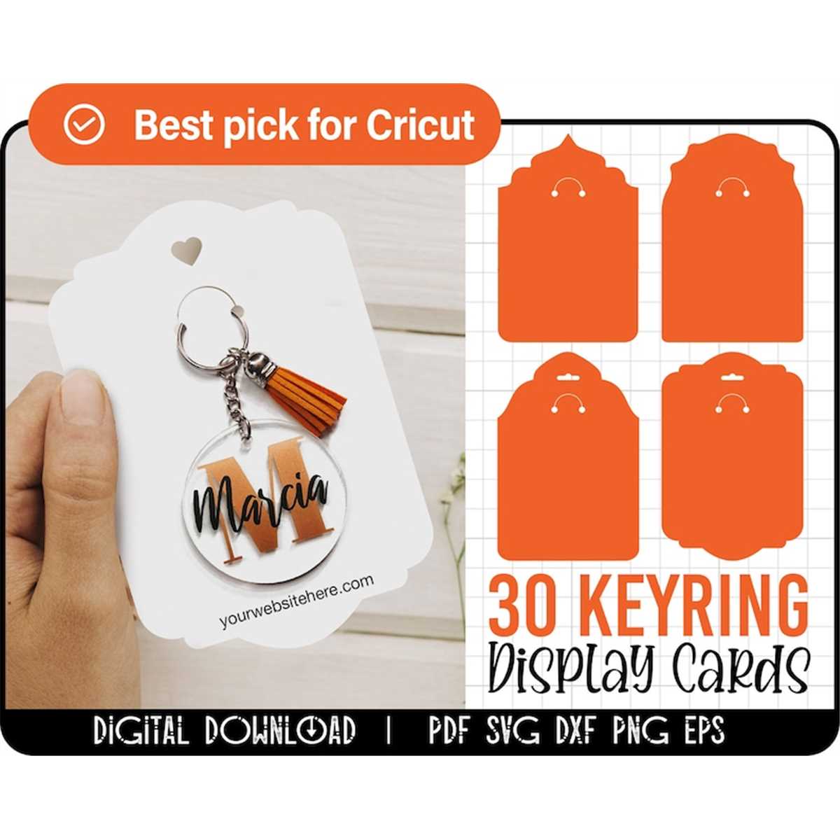 30 Keyring Display Card Svg Bundle, Keyring Display Card Tem - Inspire ...