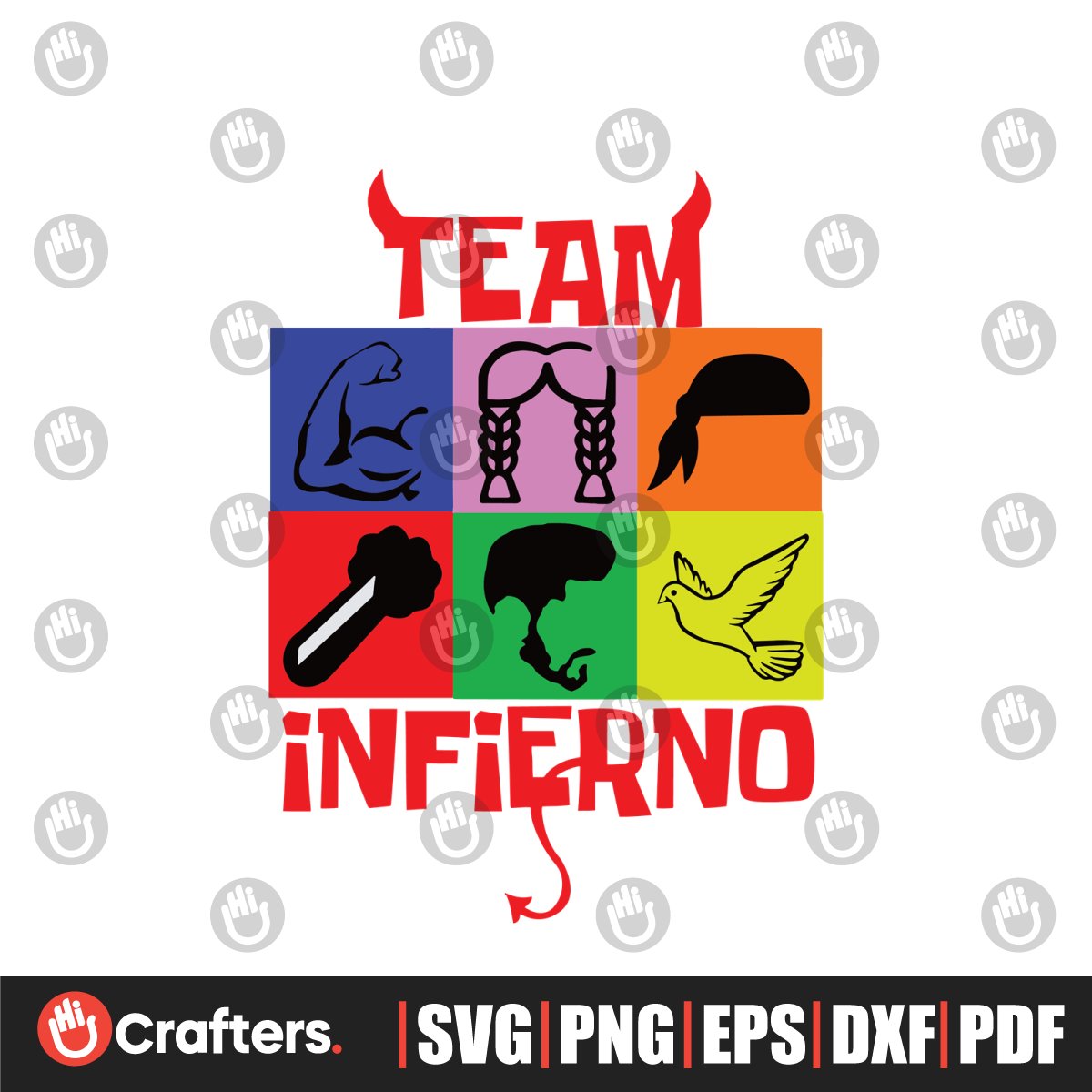 Team Infierno Htv Trasnfer SVG Digital Cricut File | Inspire Uplift