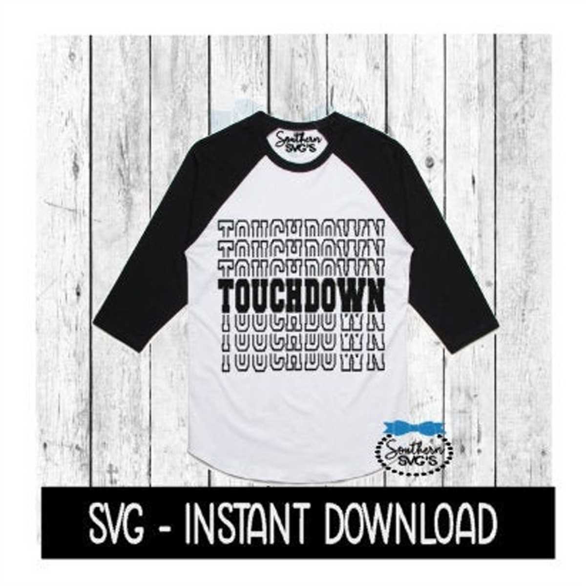 Touchdown Multi SVG, Football SVG Files, Instant Download, C | Inspire ...