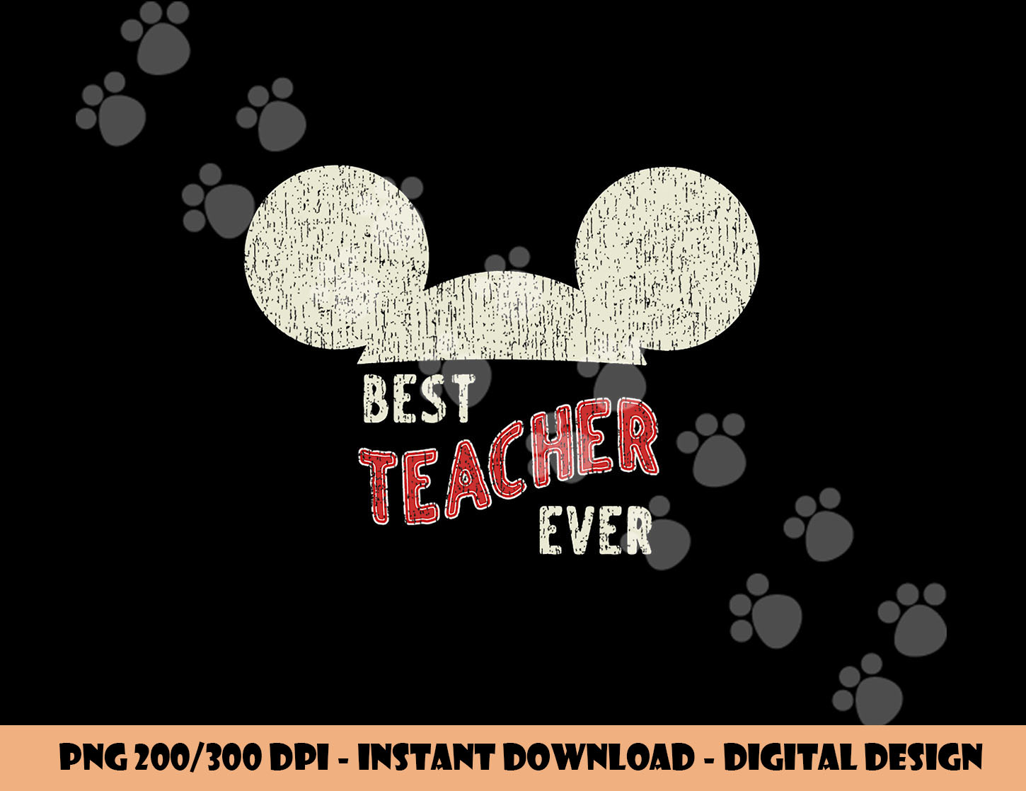 Disney Mickey Mouse Best Teacher Ever png, sublimation copy | Inspire ...