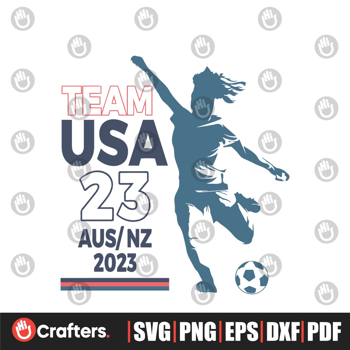 American Womens Soccer 2023 Supporter SVG Team USA SVG - Inspire Uplift