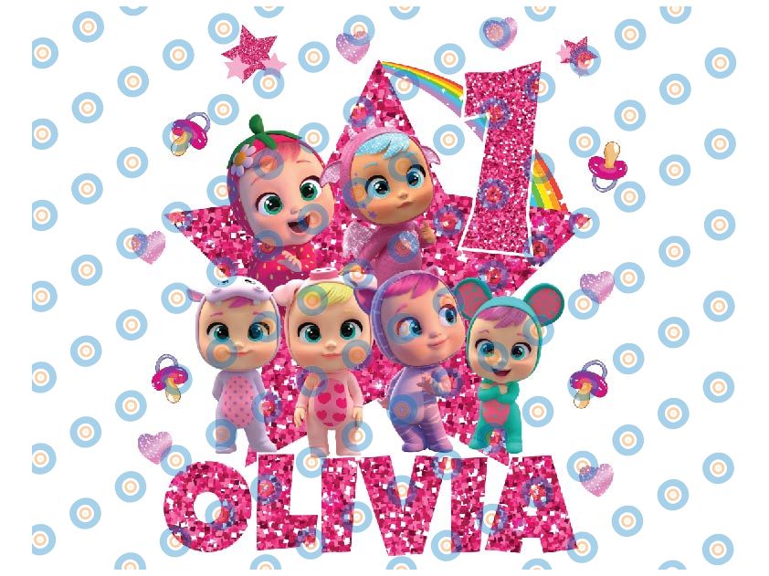 Personalized Cry Babies Iron On Transfer Png, I Birthday Pa - Inspire ...