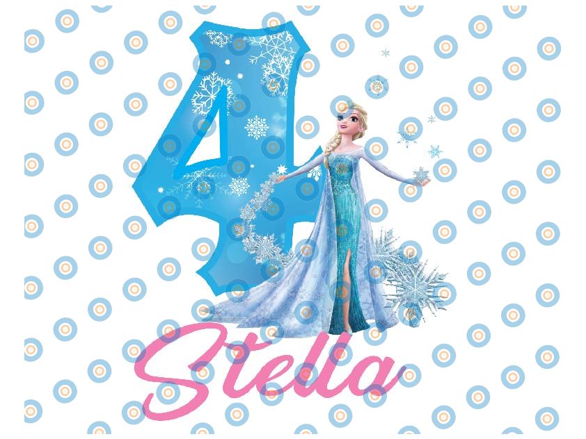 Personalized Frozen Number Birthday, Elsa Girl's Birthday Pn | Inspire ...