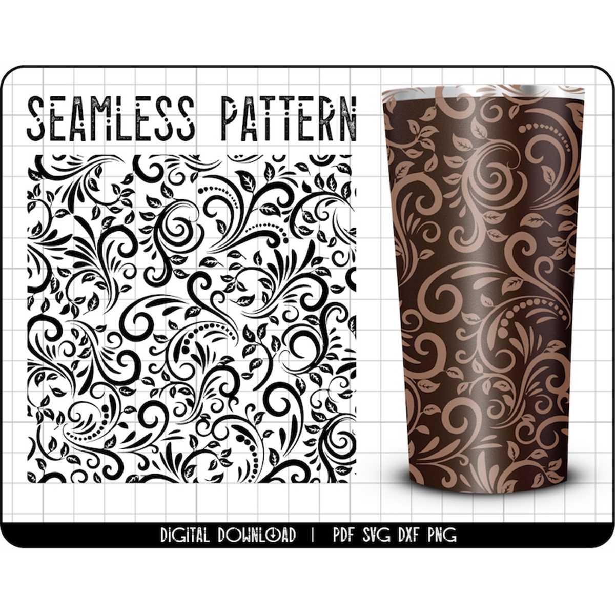 Tooled leather svg, seamless floral pattern svg, seamless tu | Inspire ...